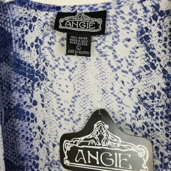 Angie | Swim | Angie Blue Snake Print Kimono Coverup | Poshmark